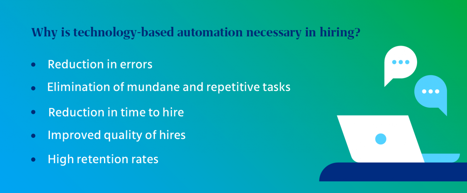 Evaluate how workplace automation can improve hiring efficiency