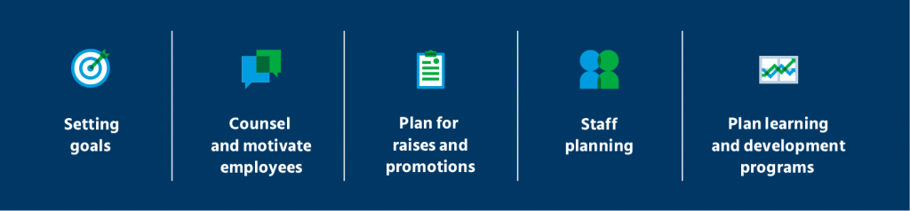 The difference between a potential review and a performance review